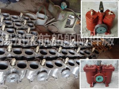 China Marine Twin Oil Filter High Efficiency Dual Element Fuel Oil Filter for Ship Engine for sale