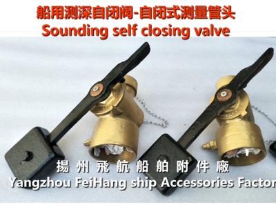 China Marine Sounding Self Closing Valve DN50 Brass Measuring Tube Head for Fuel Oil Tanks for sale