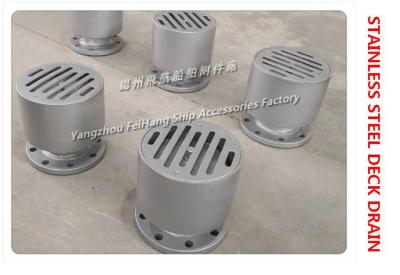 China Marine Stainless Steel Water Sealed Deck Drain SA80 CB/T3885-2014 80mm for sale
