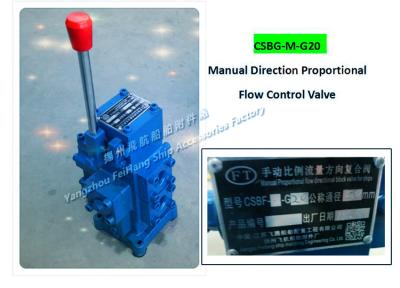China CSBF-M-G20 Manual Direction Proportional Flow Control Valve for sale