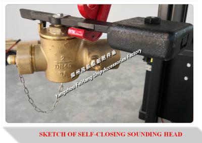 China Bronze Ship Sounding Self Closing Valve CB/T3778-1999 50mm Marine Depth Sensing Valve for sale