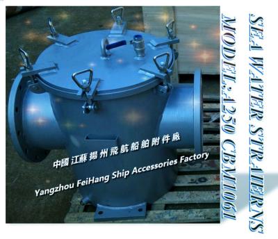 China Marine Seawater Filter A250 CBM1061-81 Coarse Water Strainer 81mm for sale