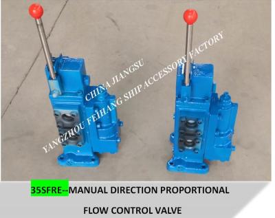 China Marine Manual Proportional Flow Directional Valve 35SFRE-MO25-H3 25 L/min for sale