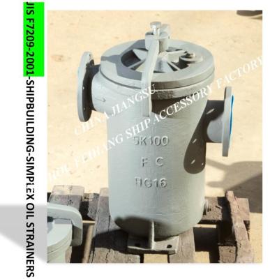 China JIS F7209 Simplex Oil Strainer 10K 200A S-Type Suction Delivery Pump for sale