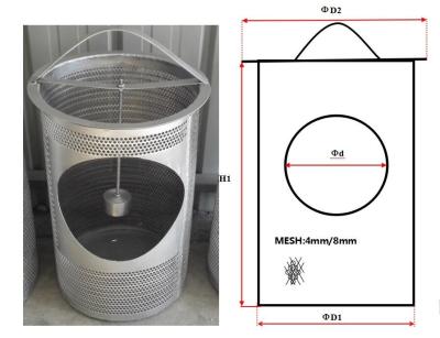 China Cylindrical Sea Water Filter IMPA872021-872034 316 Stainless Steel 10-50 Micron for sale