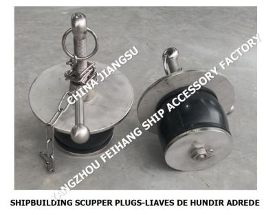 China Stainless Steel Scupper Plugs IMPA232483 50mm ON 80mm Shipbuilding Drain Valve for sale