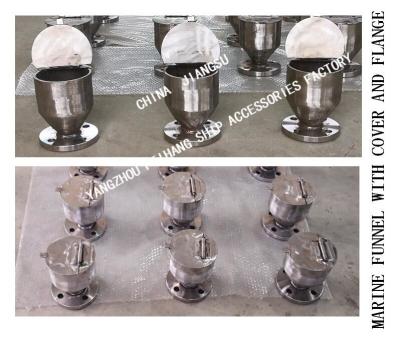 China Q235-A Carbon Steel Marine Funnel DS50 with Cover and Flange Q/DS 5515-2006 for sale