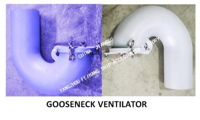 China Q235-A Carbon Steel Welded Gooseneck Ventilator AB150-6 CBT4220-2013 Round Design for sale