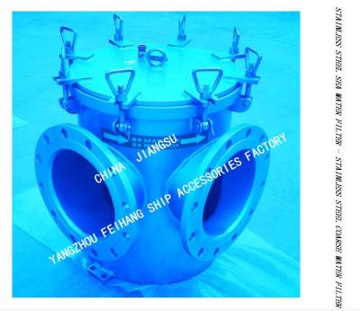 China Stainless Steel Right Angle Sea Water Filter BRS250 CB/T497-2012 250mm for sale