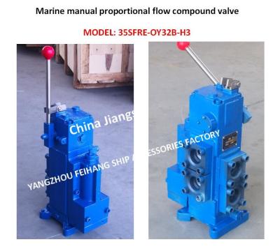 China Marine Manual Proportional Flow Directional Valve 35SFRE-OY32B-H3 32 Size for sale