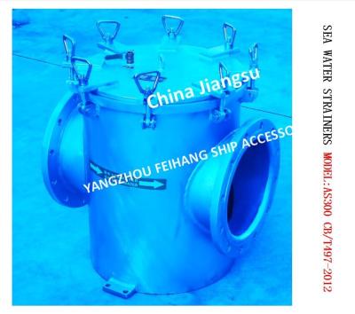 China AS300 Carbon Steel Galvanized Coarse Water Filter CB/T497-2012 150mm for sale