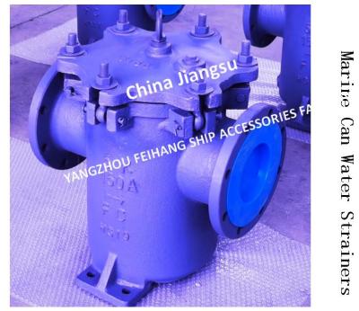 China Cast Iron Right Angle Flange Sea Water Filter 5K-150A S-TYPE Cylindrical for sale
