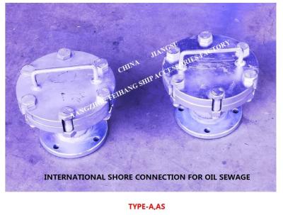 China Oily Sewage International Shore Connection CB/T3657-94 AS10050 100mm Marine Flange for sale