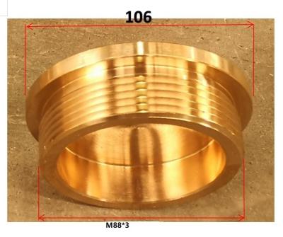 China Brass Sounding Pipe Fittings Sounding Caps 1.5 Inch NPT Threaded for sale