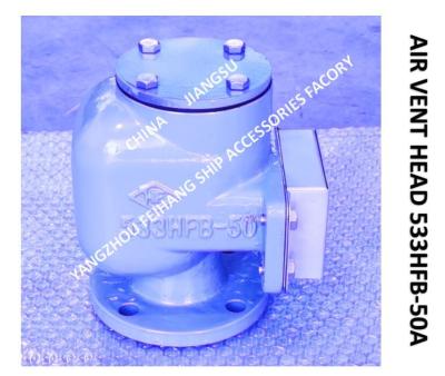 China Pontoon Type Oil Water Tank Air Pipe Head 533HFB-50A 50A Flange Connection for sale