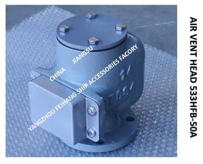 China 533HFB-50A Freshwater Tank Pontoon Type Air Cap Water Tank Air Pipe Head 50A for sale