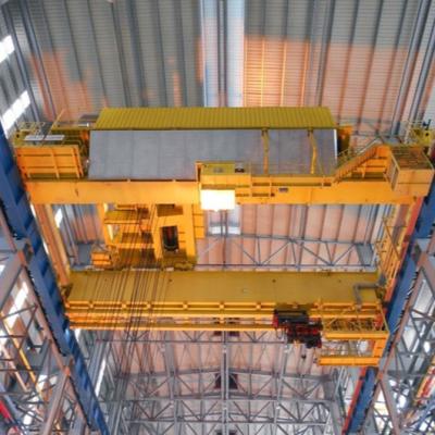 China Double Girder Ladle Handling Steel Plant Crane Heavy Duty 10~20m Lifting for sale