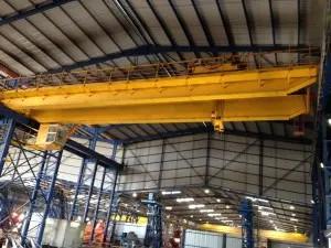 China Q235 Q345 Steel Double Girder Overhead Crane for sale