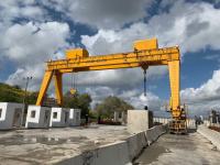 China 5 - 500ton Capacity RTG Cranes Electric Double Girder Rubber Tyre Gantry Crane for sale