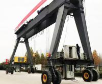 China 5 - 500ton Capacity RTG Cranes Electric Double Girder Rubber Tyre Gantry Crane for sale