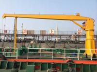 China 0 ~ 80 Ton Hydraulic Stiff Boom Marine Deck Crane With BV 360° Slewing for sale