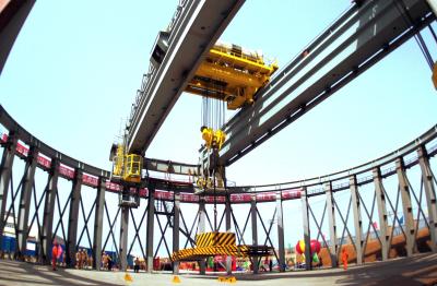 China Double Girder Overhead Nuclear Polar Crane Circle Crane 115t~360t PLC control for sale