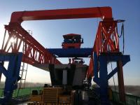 China 0 ~ 2000tons Beam Launcher Crane Segment Beam Erecting Machine 380VAC for sale