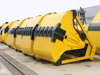 China Four Rope Mechanical Clamshell Crane Bucket 0.5CBM ~ 45CBM High Strength for sale