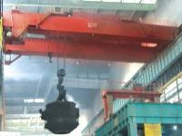 China 20t 25t 50t 60t 80t Double Beam Bridge Crane With Metal Ladle Casting for sale