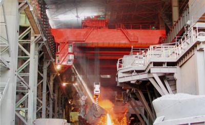 China Heat Resistance 16 Ton Casting Type Steel Plant Crane 16.5m ~ 34.5m Span for sale