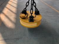 China Electric Powerful 5000kg 1tone Circular Lifting Electromagnet For Scrap Handling for sale