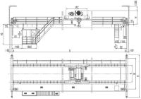 China Remote Control Q235B Double Girder Overhead Crane 7.5-35m Span for sale