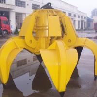 China Electric Hydraulic Mutivable Double Disc Crane Grab Bucket For Material Handling for sale