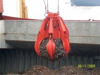 China Electric Hydraulic Mutivable Double Disc Crane Grab Bucket For Material Handling for sale