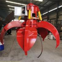 China Electric Hydraulic Mutivable Double Disc Crane Grab Bucket For Material Handling for sale