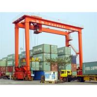 China PLC Control RTG Rubber Tyre Gantry Crane For 40ft 45ft Container for sale