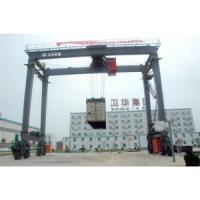 China PLC Control RTG Rubber Tyre Gantry Crane For 40ft 45ft Container for sale
