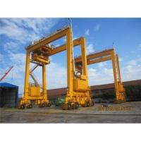 China PLC Control RTG Rubber Tyre Gantry Crane For 40ft 45ft Container for sale