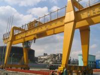 China Electric Mobile Rail Mounted Q235B Double Girder Gantry Crane 20 Ton 50 Ton for sale