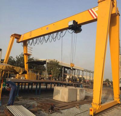 China Span 7.5-35m Factory Gantry Crane 10 Tone Lifting Gantry Crane for sale
