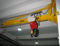 China 6 - 35m Post Mounted Jib Crane Workshop JIB Crane Wireless Remote Motor Driven for sale