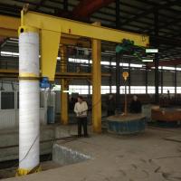 China 3000kg Base Mounted Jib Crane For Workshop Petrochemicals Railways for sale