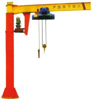 China 2000 Kg Stationary Jib Crane With 2 Speed Hoist 360 Degree Slewing for sale
