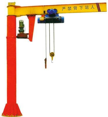 China Workshop 360 Degree 500kg 1T 2T 5T Floor Mounted Slewing Cantilever Jib Crane for sale