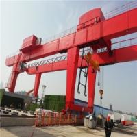 China U Type Subway Turn Slag Hook Double Girder Gantry Crane 75t M6 Outdoor for sale