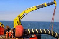 China Remote Control  Knuckle Boom Marine Deck Crane 10ton Customized for sale