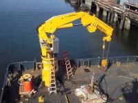 China 1 - 30T Electric Marine Knuckle Boom Crane Q235B Yacht Deck Crane for sale