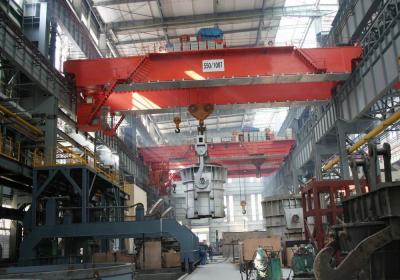 China 10.5 - 31.5m Span QDY Foundry Overhead Crane Double Beam Cabin Control for sale