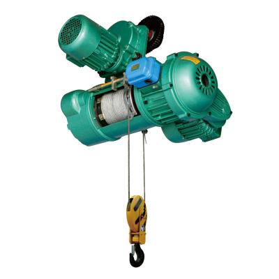 China 2 Lifting Speeds Small Electric Wire Rope Hoist 500kg MD1 Type Pendant Control for sale
