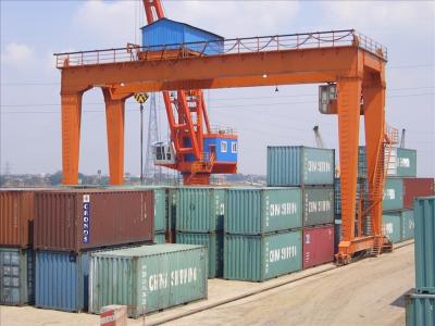 China 45ton 65ton Automated Rubber Tyre Gantry Crane 380v Rubber Tired Gantry Crane for sale